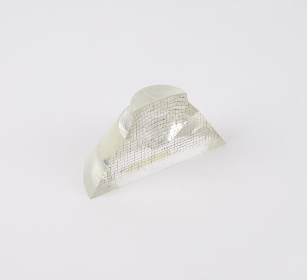 Sample perspex window used in researching high pressure windows ...