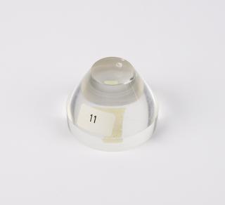 Sample perspex window used in researching high pressure windows ...