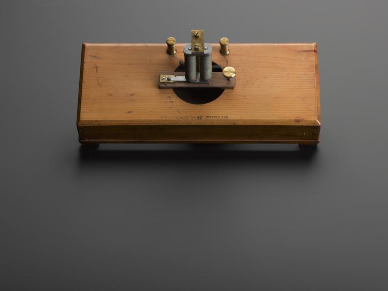 Facsimile 1865 homemade telephone, 1888 | Science Museum Group Collection
