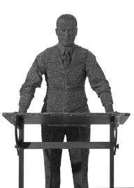 Stone sculpture of R J Mitchell | Science Museum Group Collection
