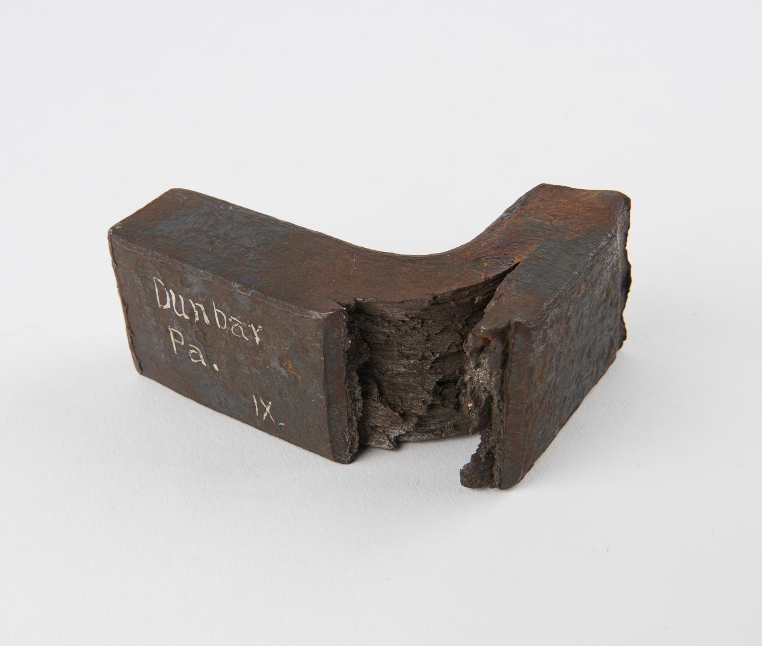 Wrought iron bar worked at Dunbar Forges, Pennsylvania | Science Museum ...