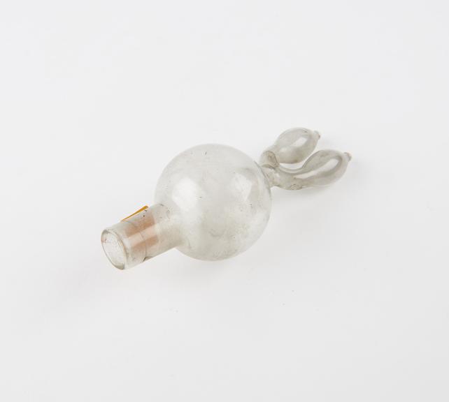 Glass bulb with double ended inlet tube | Science Museum Group Collection