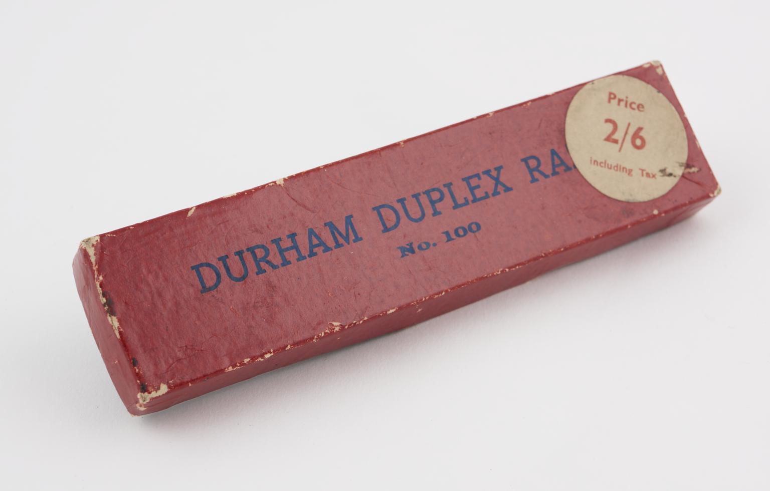 Cut throat razor, box and instructions | Science Museum Group Collection