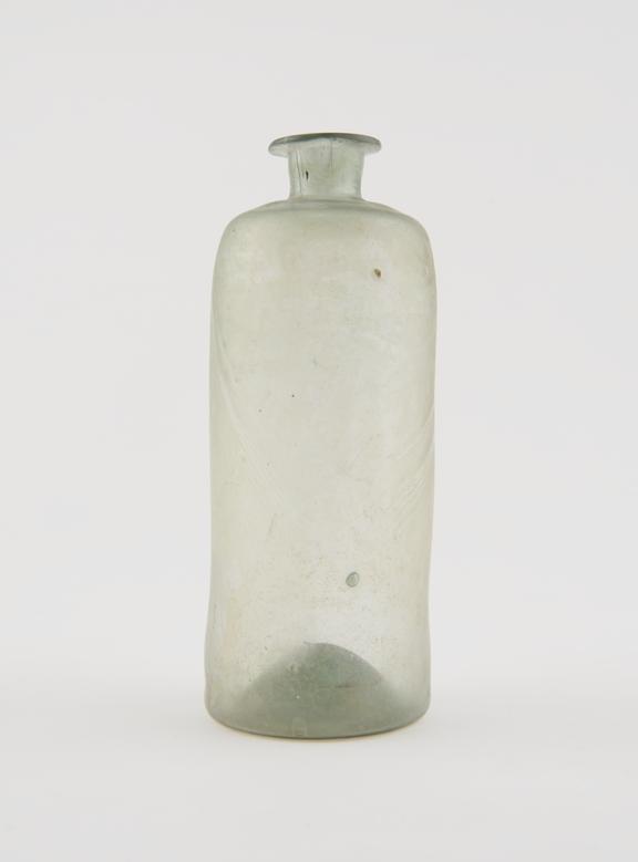 Bottle, pale green glass, 1600-1750 | Science Museum Group Collection