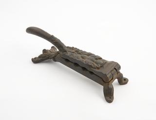 Cast iron cork-compressor with moulds for 4 corks | Science Museum ...