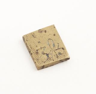 Rectangular brass 1/2 dram weight | Science Museum Group Collection