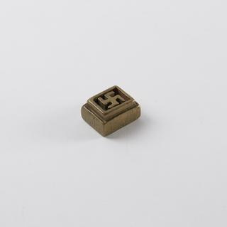 Ashanti Gold-smiths' weight from West Africa, square form with swasika ...