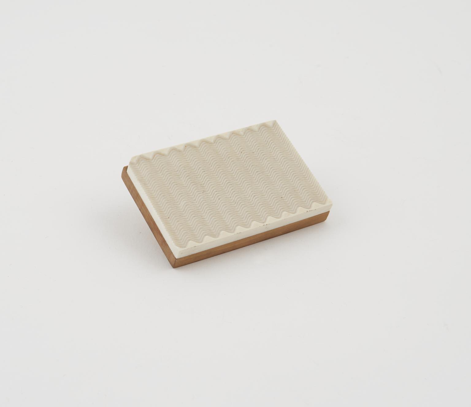 Four rectangular specimens of straight-lined turning | Science Museum ...