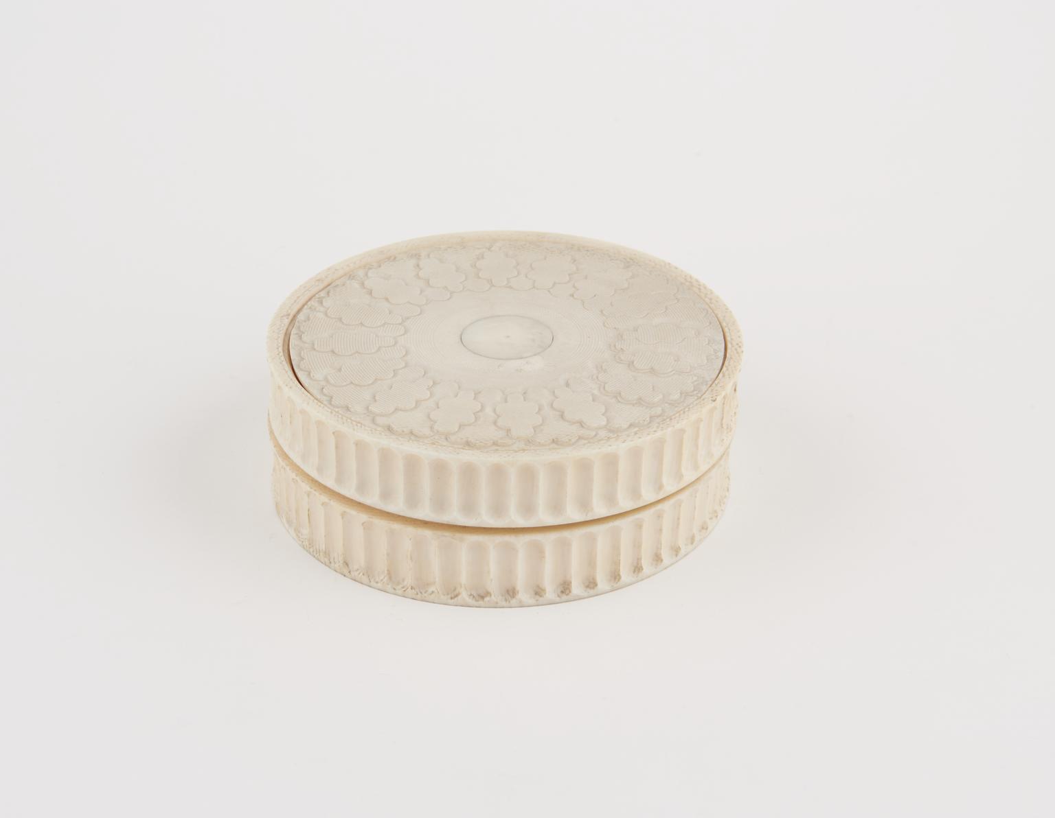 Three ivory shallow boxes | Science Museum Group Collection