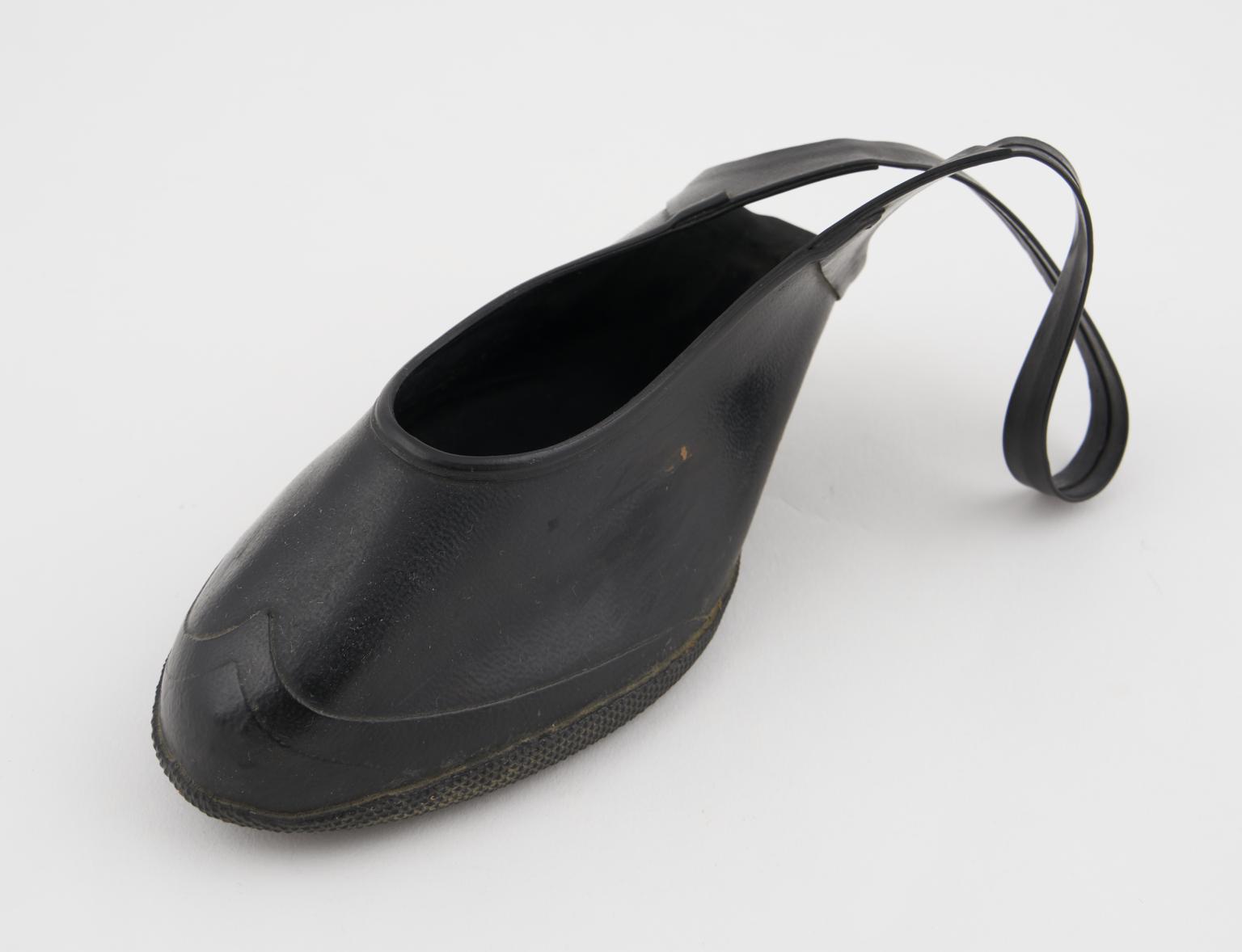 Black rubber toe protector | Science Museum Group Collection
