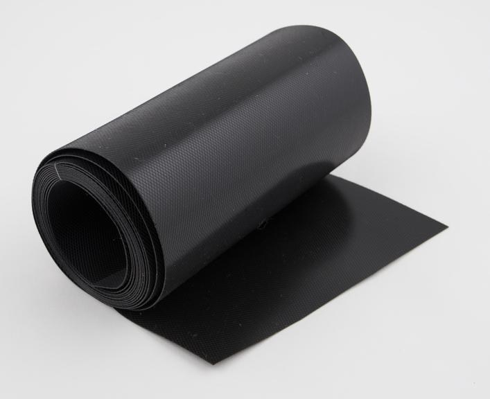 Sample of black polyethylene damp proof course as used in building ...