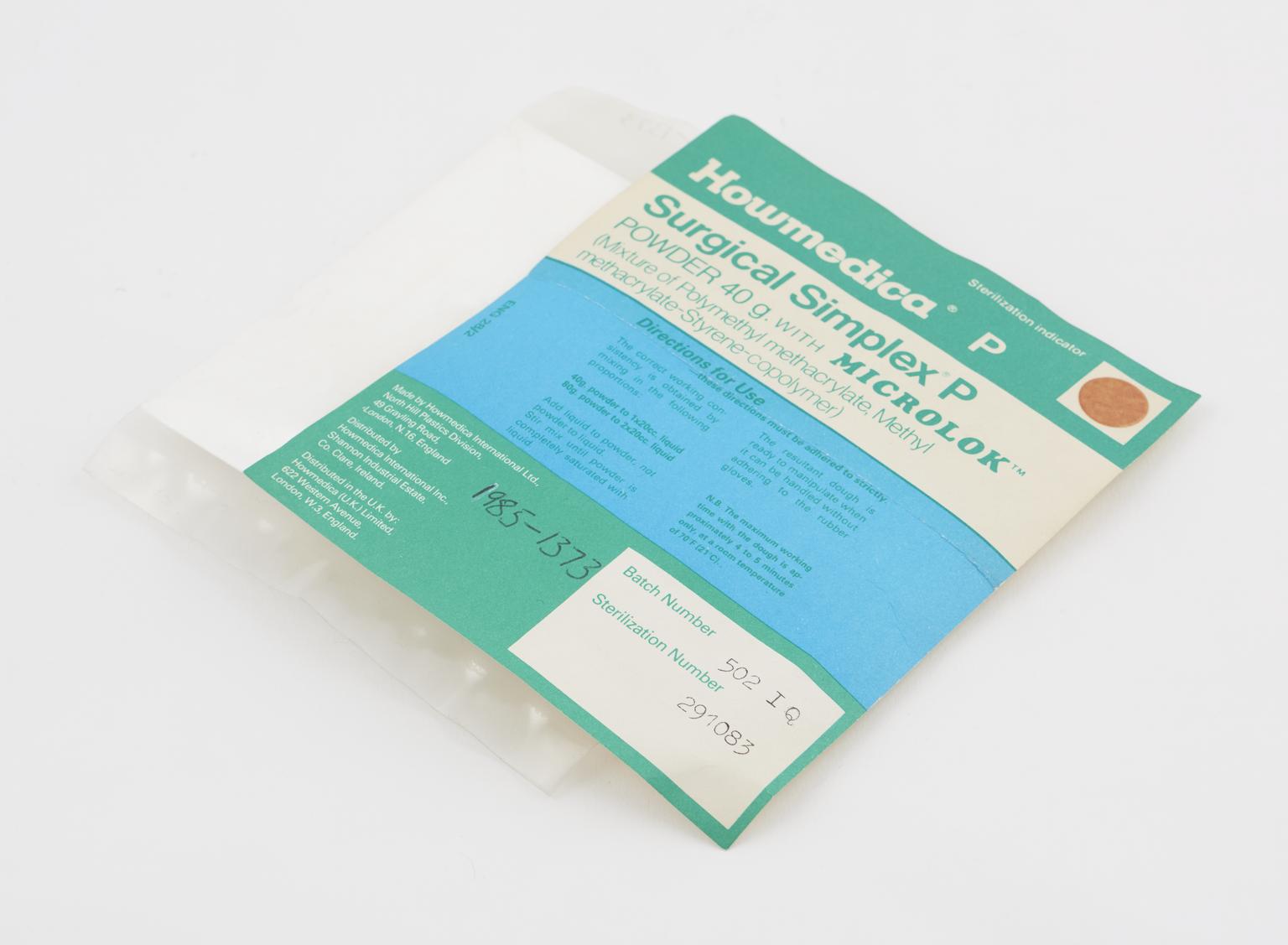 "Surgical Simplex P" acrylic bone cement powder and liquid | Science ...