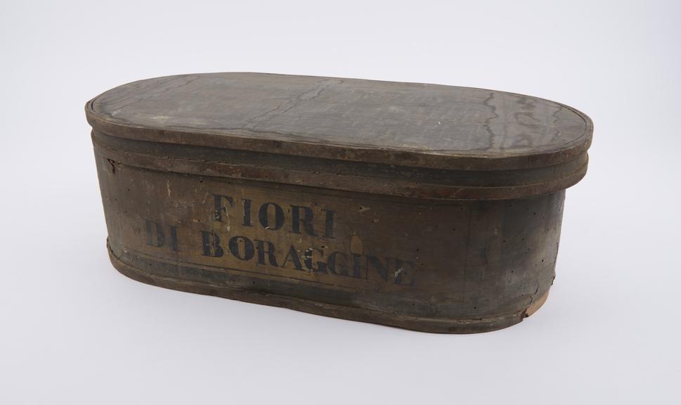 Oblong, wooden herb box | Science Museum Group Collection
