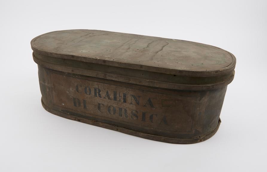 Oblong wooden herb box | Science Museum Group Collection