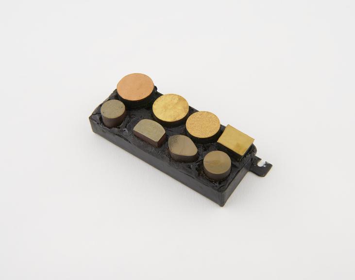 Eight metallographic specimens | Science Museum Group Collection