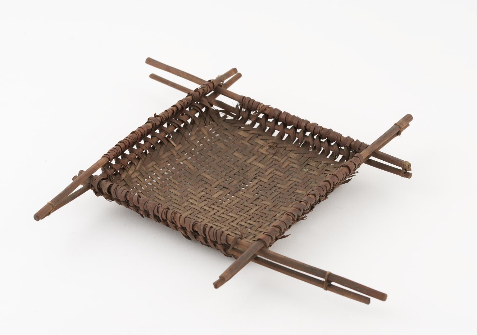 Woven wicker sieve with cane frame | Science Museum Group Collection
