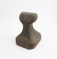 Large square stone pounder | Science Museum Group Collection