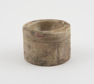 Cylindrical stoneware dispensing pot | Science Museum Group Collection