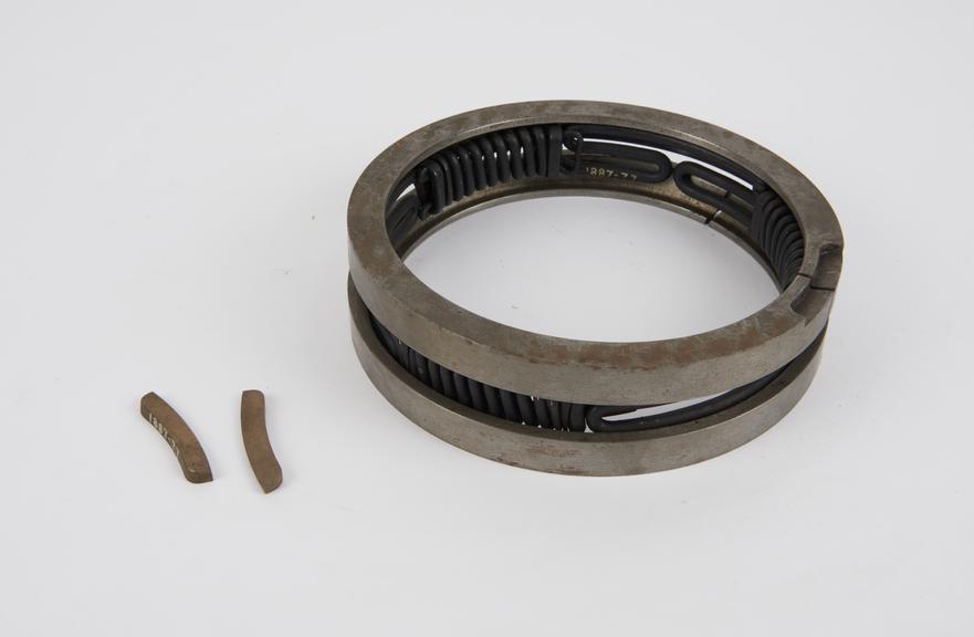 Double action metallic piston packing Rings and Spring | Science Museum ...