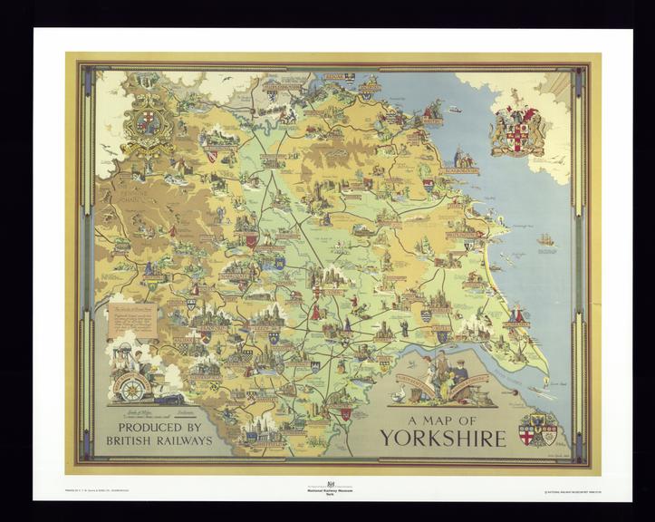 A Map of Yorkshire | Science Museum Group Collection