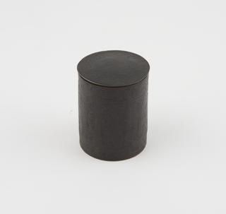 Cylindrical brass trinket box | Science Museum Group Collection