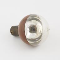 Early lamp with half-mirrored bulb. | Science Museum Group Collection