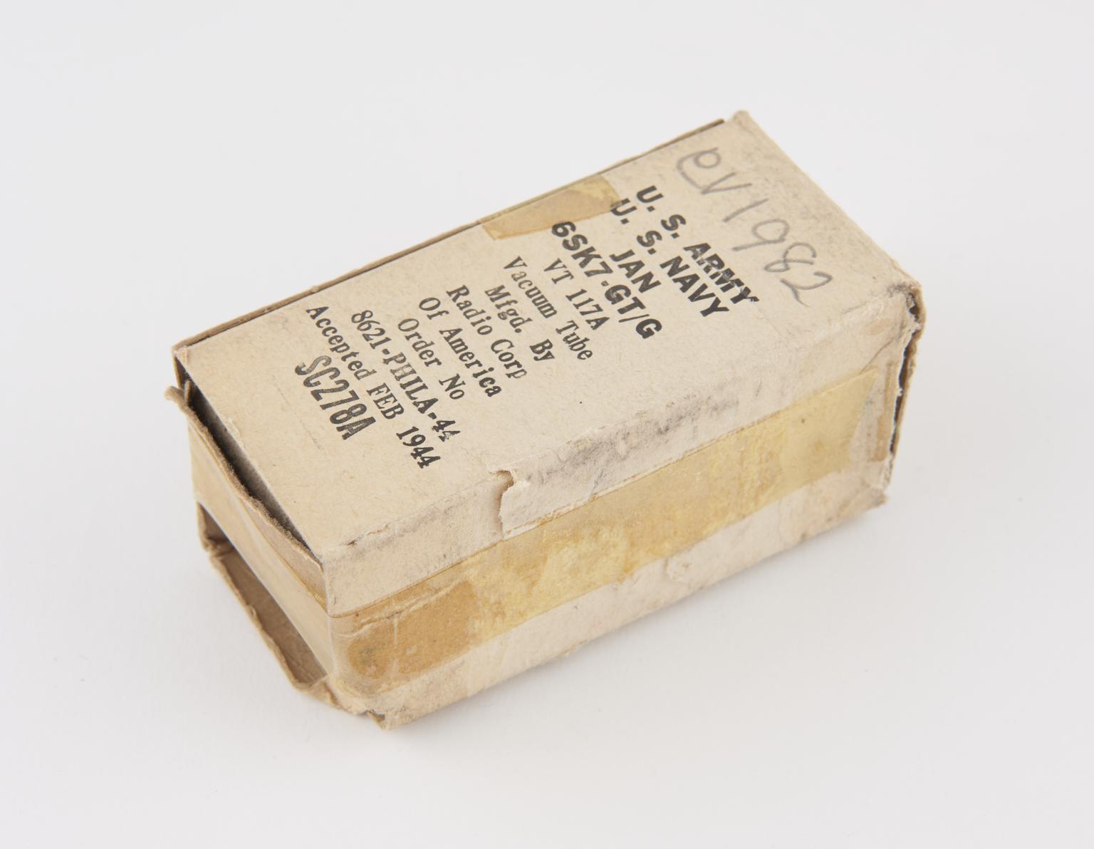 McVitie Weston valve collection, RCA valve, type 6SK7 GT/G | Science ...