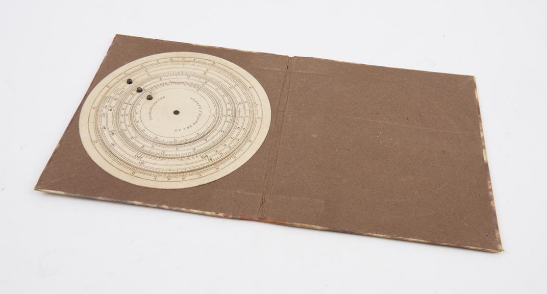 Circular slide rule for trigonometric calculations | Science Museum ...