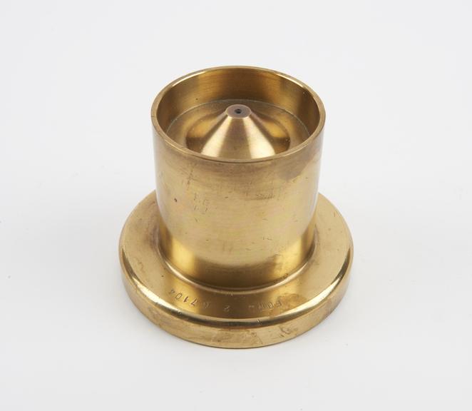 Ford flow cup for viscosity measurement | Science Museum Group Collection