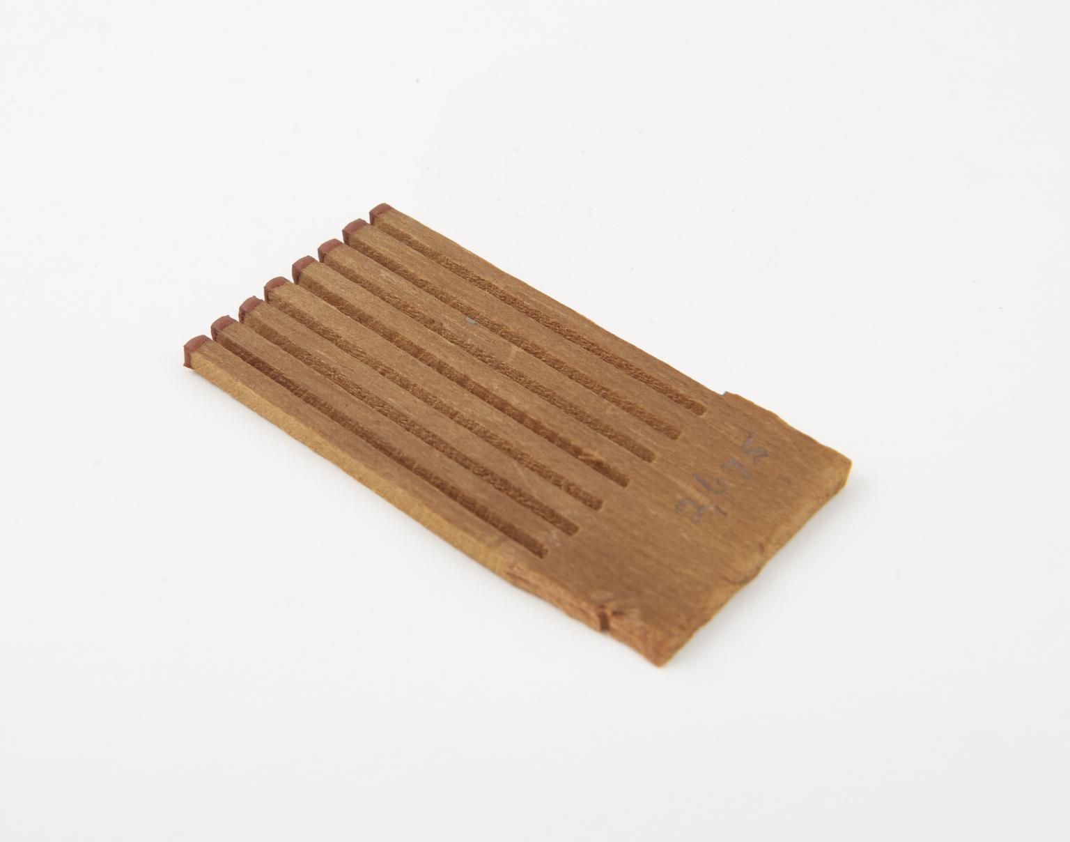 Various Strips (2 1/8 x 1 7/8 ins) of wooden Matches | Science Museum ...