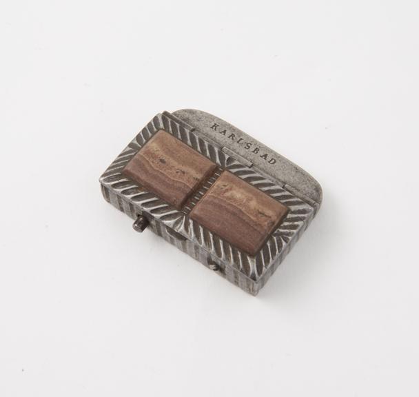 Tinder-box (length 2 ins); rectangular | Science Museum Group Collection