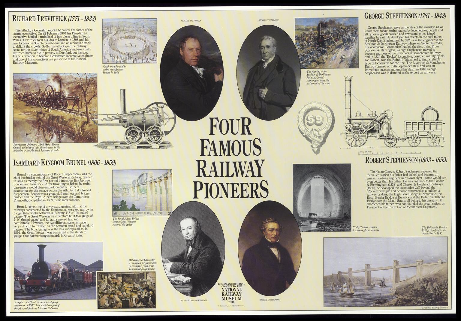 Four Famous Railway Pioneers | Science Museum Group Collection