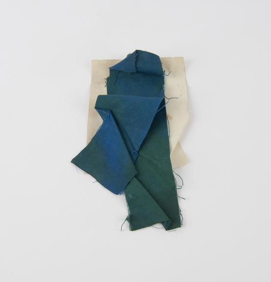 Two fabric samples, Soledon direct dyeing, 1931. Part of the Morton ...
