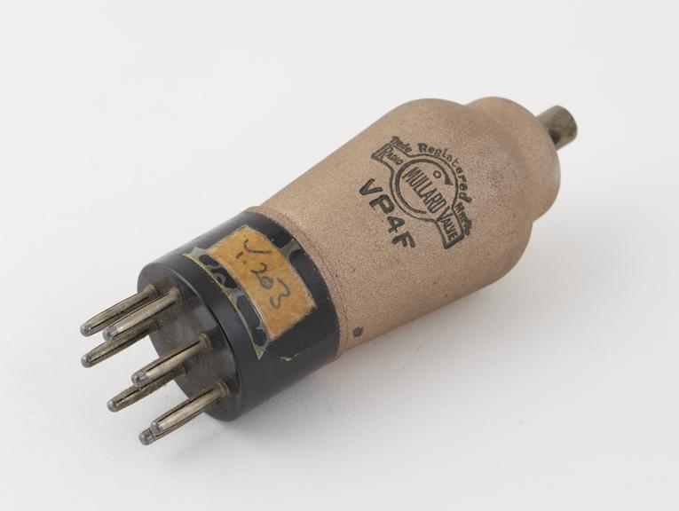 McVitie Weston valve collection, Mullard valve, type VP4F | Science Museum Group Collection