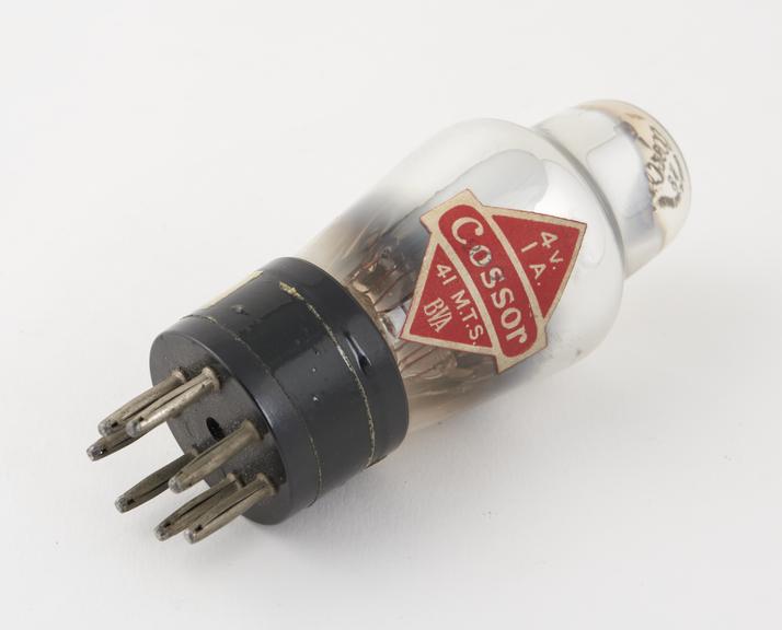 McVitie Weston valve collection, Cossor valve, type 41 M.T.S. | Science Museum Group Collection