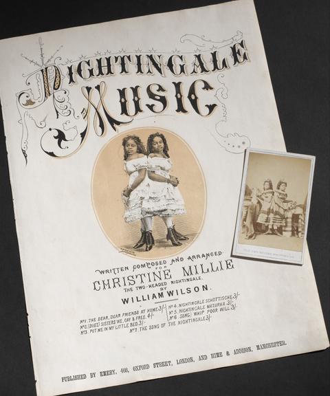 'The Two Headed Nightingale' portrait photograph of Chrissie and Millie ...