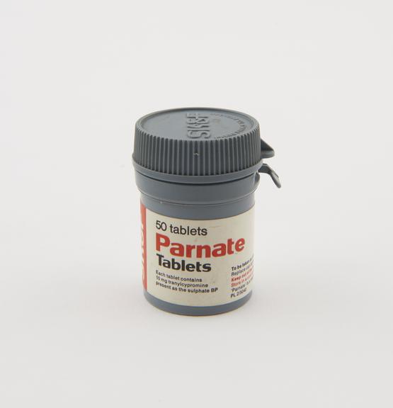 1x50 container of Parnate tablets (tranylcypromine sulphate) | Science Museum Group Collection