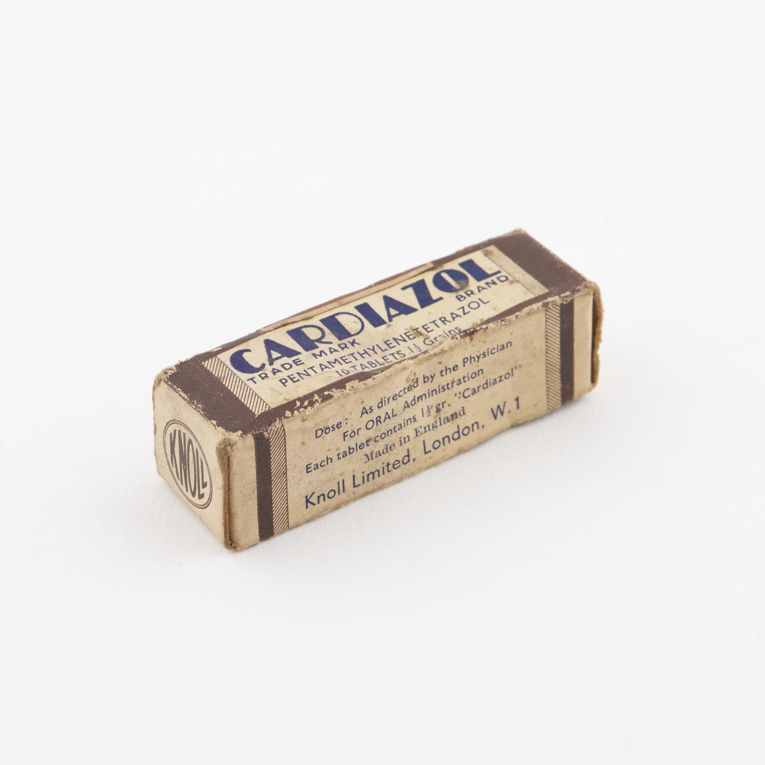 Tube of "Cardiazol" tablets | Science Museum Group Collection