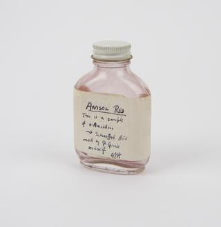 Sample of the dye Anisol Red made by Peter Griess | Science Museum ...