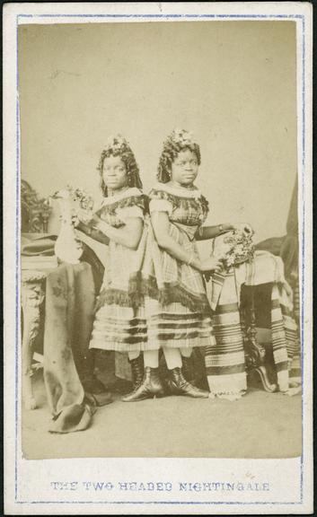 'The Two Headed Nightingale' portrait photograph of Chrissie and Millie ...