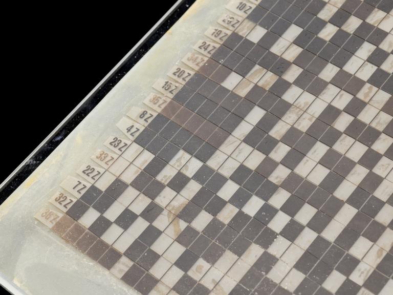 Manual transposition cipher 'Rasterschlüssel 44' | Science Museum Group ...