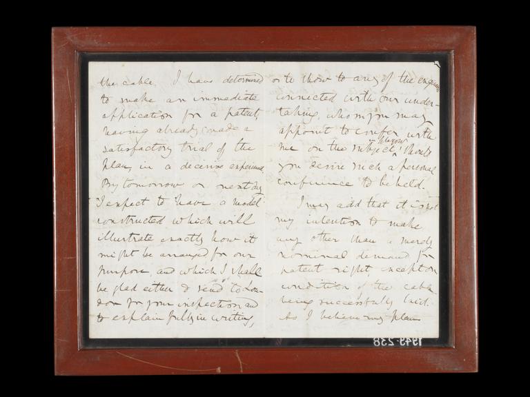 Letter written by William Thomson (Lord Kelvin), 1858 | Science Museum ...