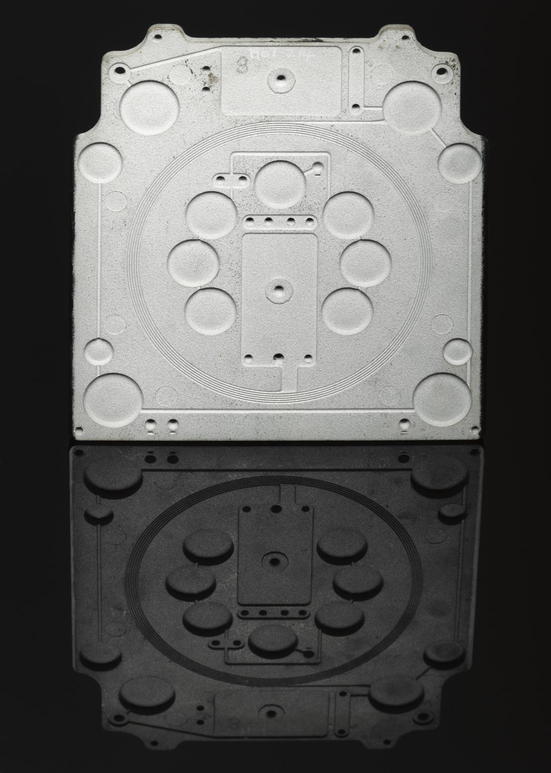 Moulded unprocessed bakelite panel ready for ECME, 1936-1955 | Science ...