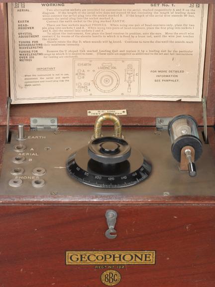 Gecophone Crystal Detector Radio Set No. 1, 1923 | Science Museum Group ...