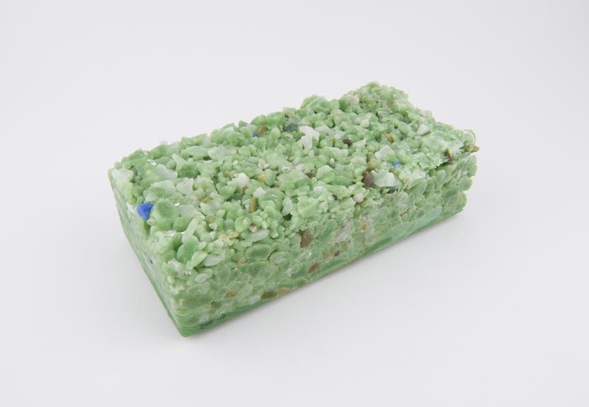 Recycled green glass brick | Science Museum Group Collection