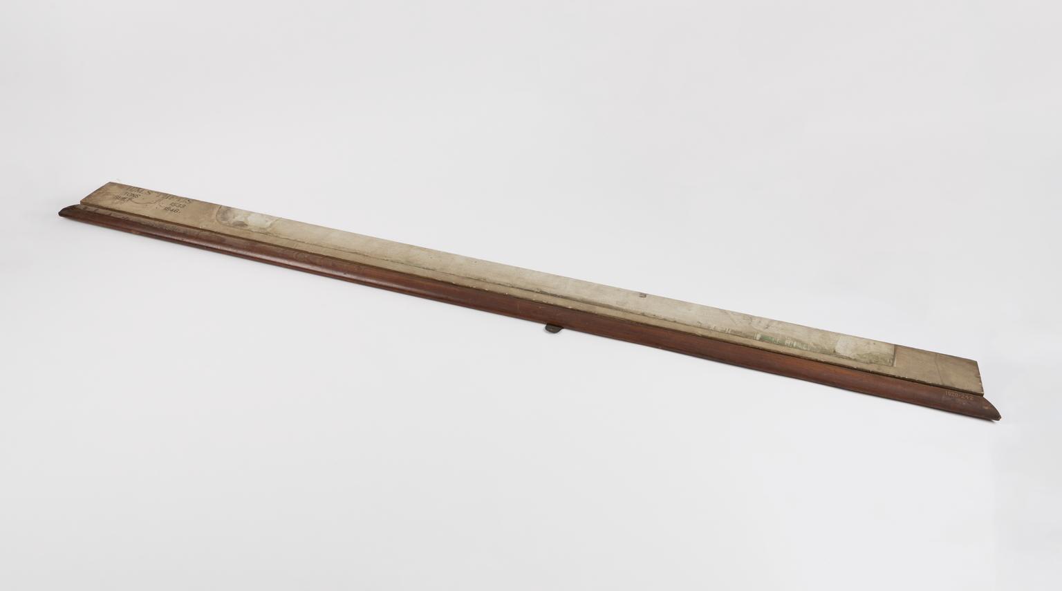 Half block model of H.M.S. "Thetis" with part of wall mount | Science ...