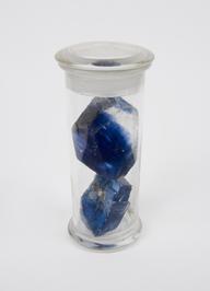 Two specimens of blue salt from Stassfurt | Science Museum Group Collection