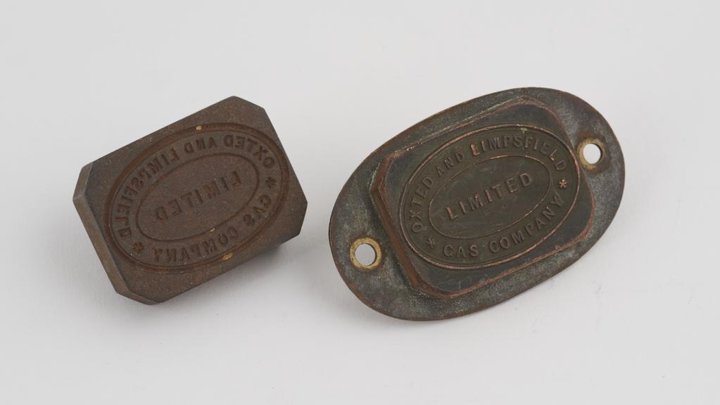 Seal and stamp - Oxted and Limpsfield Gas Company | Science Museum ...