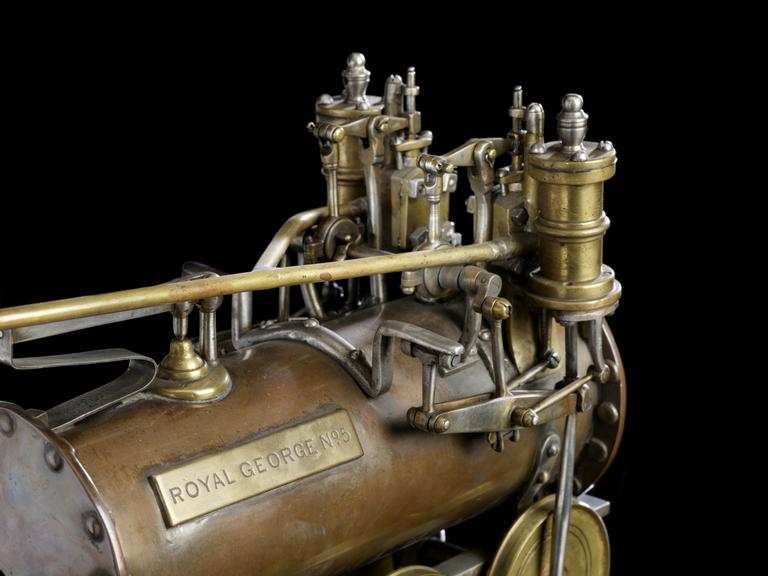 Model of Stockton & Darlington Railway locomotive no. 5 "Royal George ...