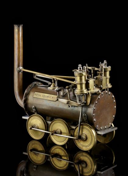 Model of Stockton & Darlington Railway locomotive no. 5 "Royal George ...